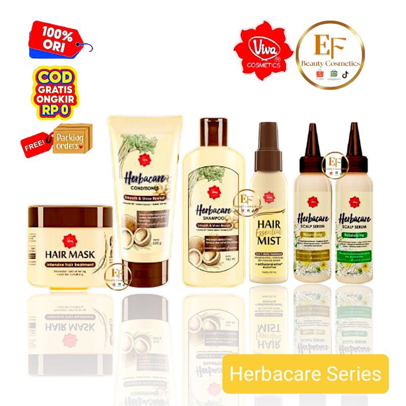 Jual VIVA Herbacare Hair Care Shampoo | Conditioner | Creambath | Scalp ...