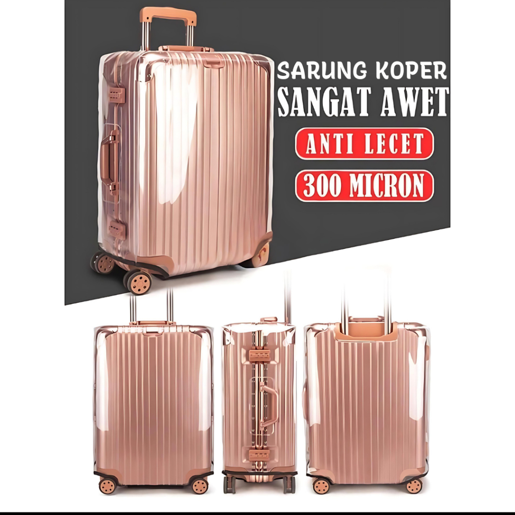 Jual Javaramic Pelindung Koper Sarung Koper Luggage Cover Transparant ...