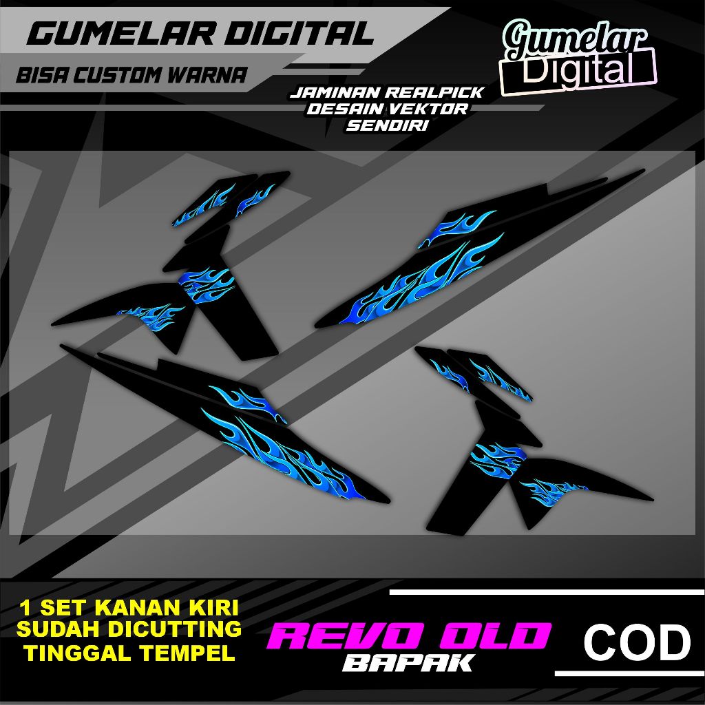 Jual STRIPPING SIMPEL HONDA REVO OLD API LIVERY SS R VIRAL SUDAH DI ...