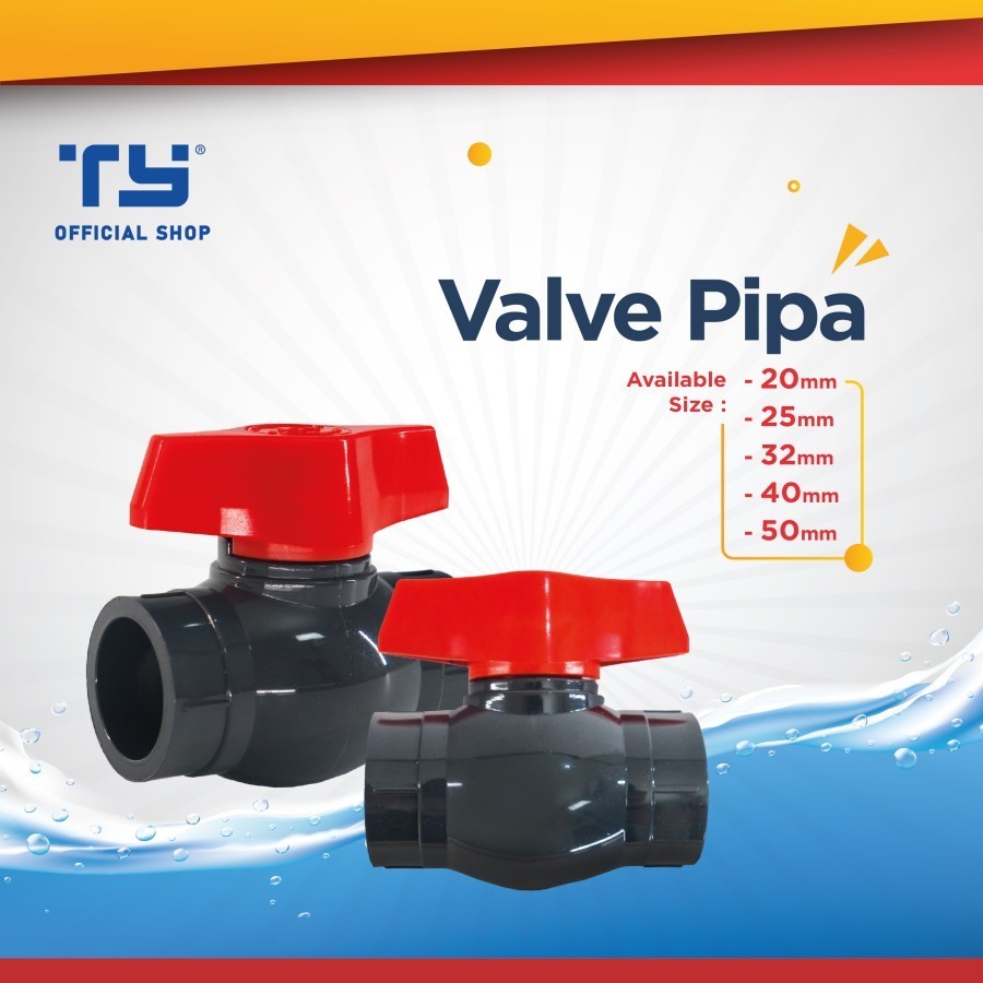 Jual TY Aquarium Valve Pipa Pipe U - PVC / Stop Kran Keran by 3 Pawns ...