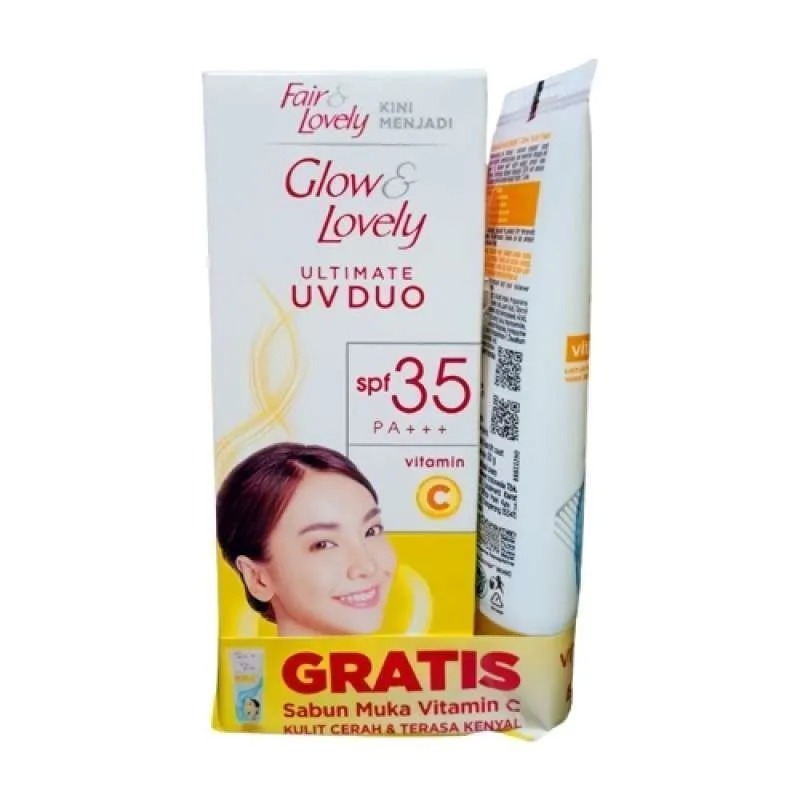 Jual AiLiN Glow & Lovely Ultimate UV Duo Krim Vitamin C SPF 35 PA+++ 20g | Cram Wajah | Shopee ...