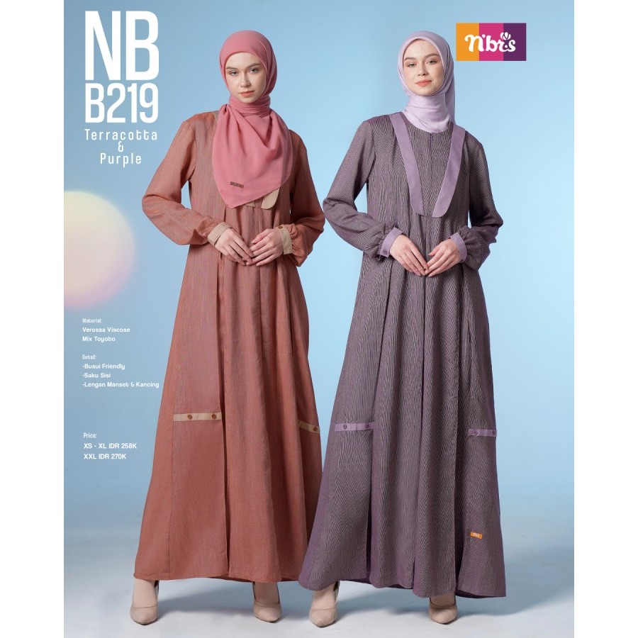 Jual GAMIS NIBRAS NB B219 / NIBRAS TERBARU ORI BRANDED BAJU LEBARAN ...
