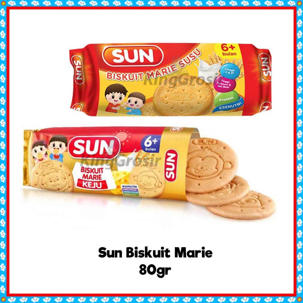 Jual Sun Biskuit Marie Roll / Biskuit Balita 6 Bulan Keatas | Shopee ...
