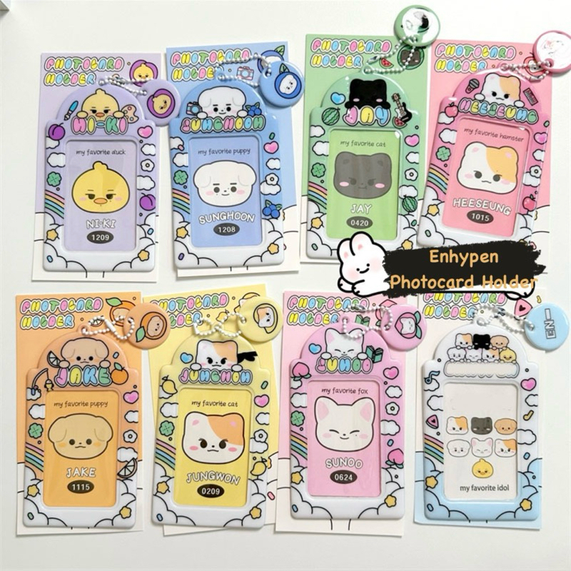 Jual READY Enhypen Photocard Holder Animal Enhypen Enha Poca Holder Jay ...