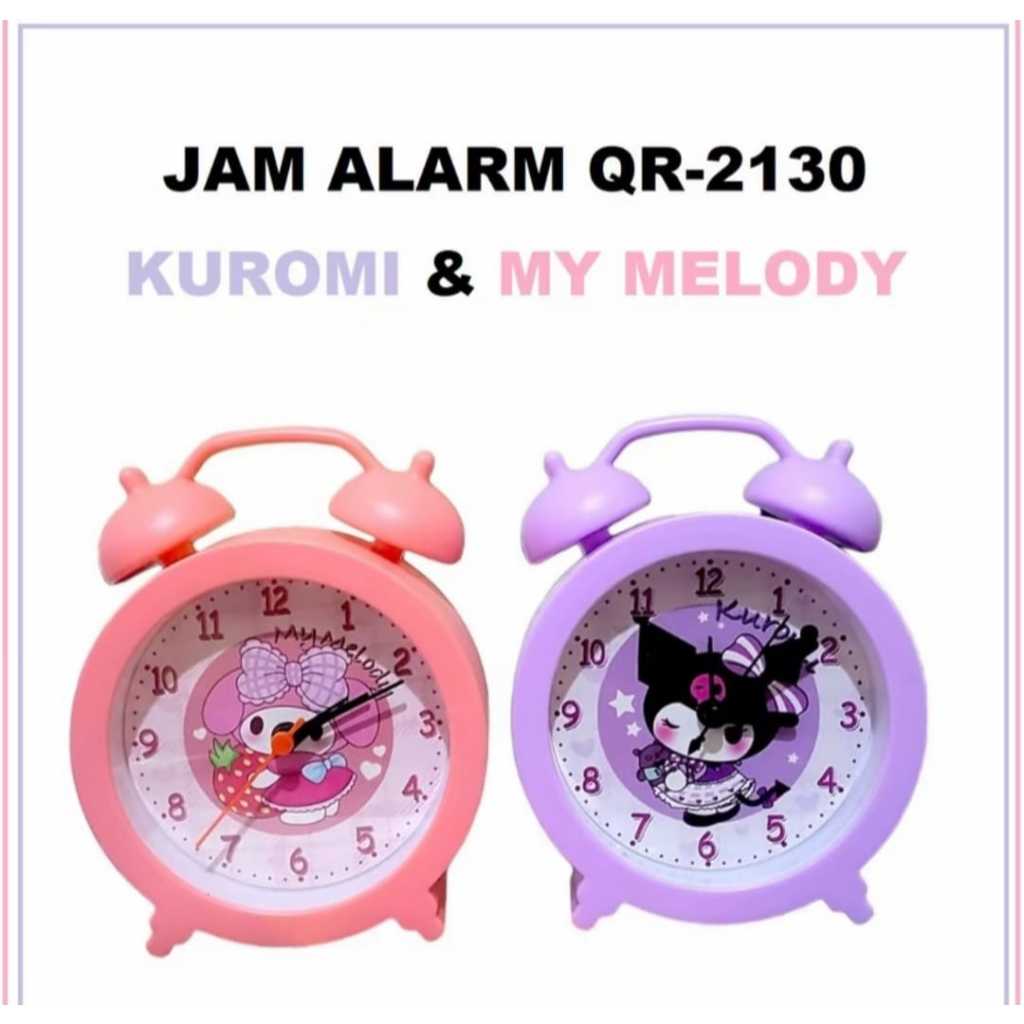 Jual Jam Beker Anak Karakter Kuromi ungu Dan Melody pink Lucu Harga ...
