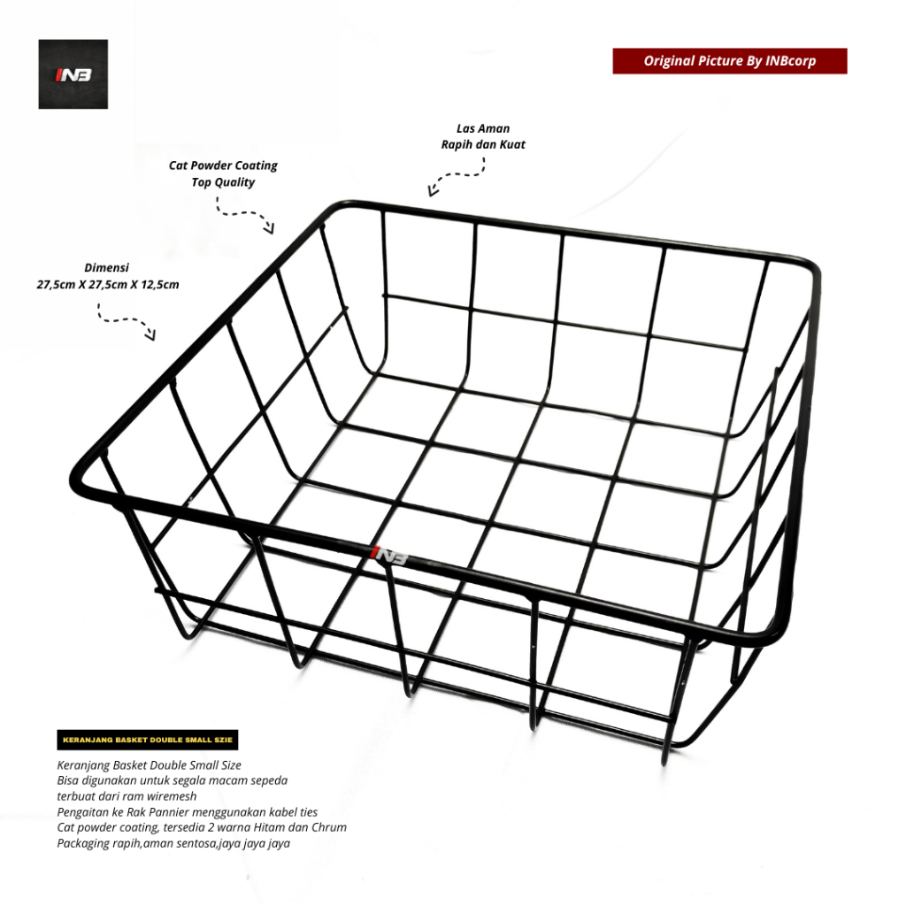 Jual Keranjang sepeda lipat federal fixie comutterbike basket rack ...
