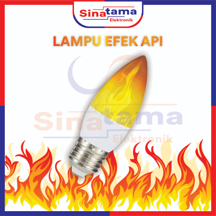 Jual LAMPU NYALA API OBOR HIAS E27 FITTING STANDAR EFEK API LILIN ...
