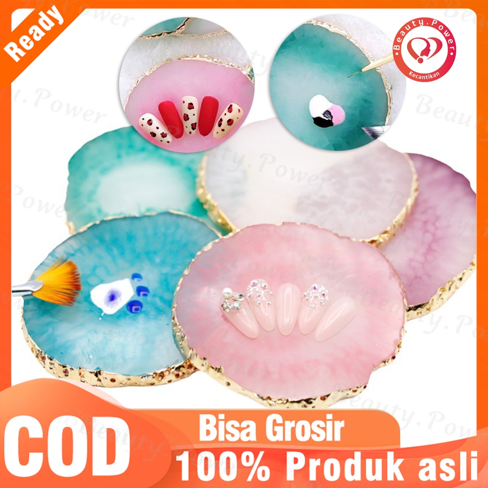 Jual Palet Display Bentuk Bulat Bahan Resin Nail Color Palette Akrilik ...