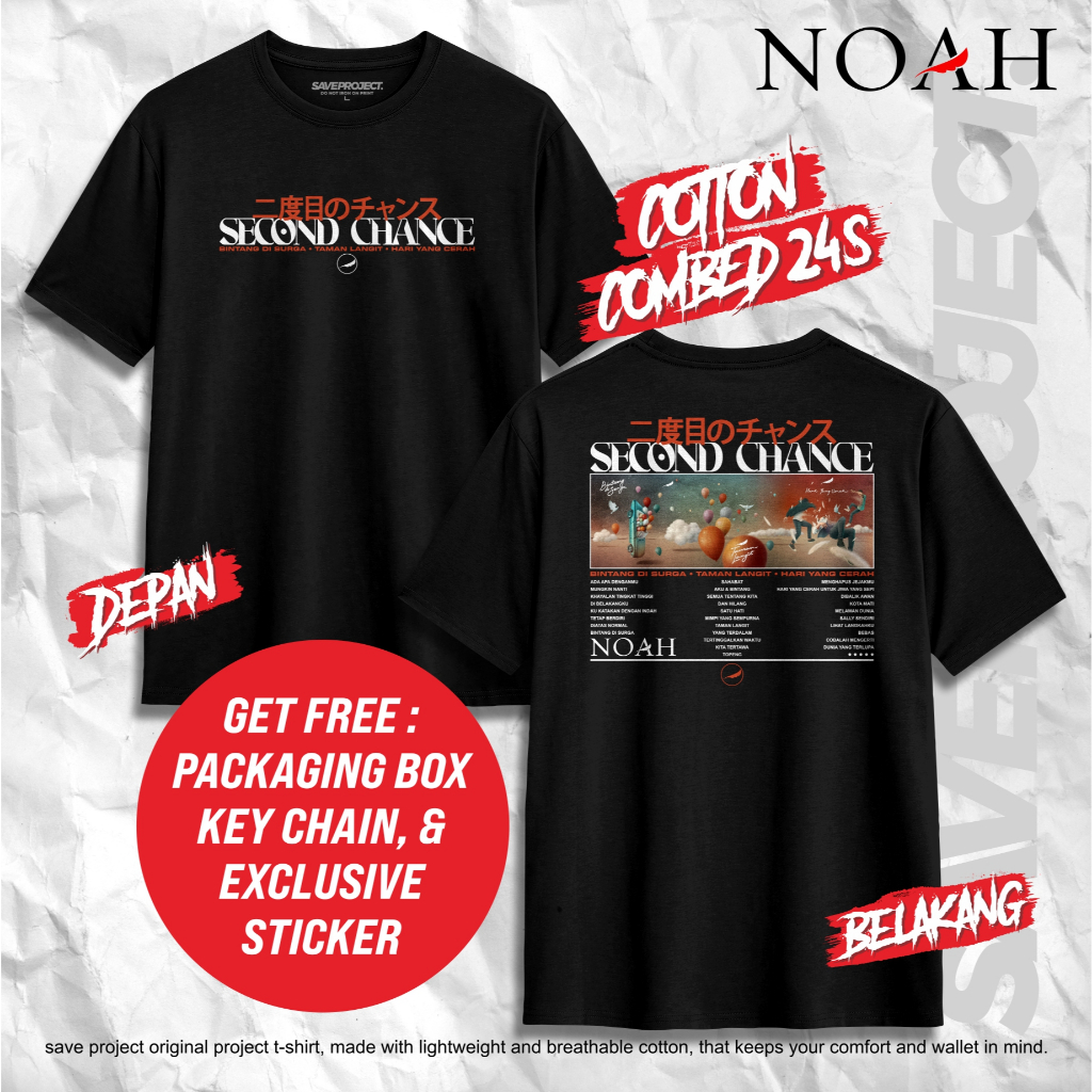 Jual SAVE. Project | T-Shirt NOAH "SECOND CHANCE MIX" | Kaos NOAH ...