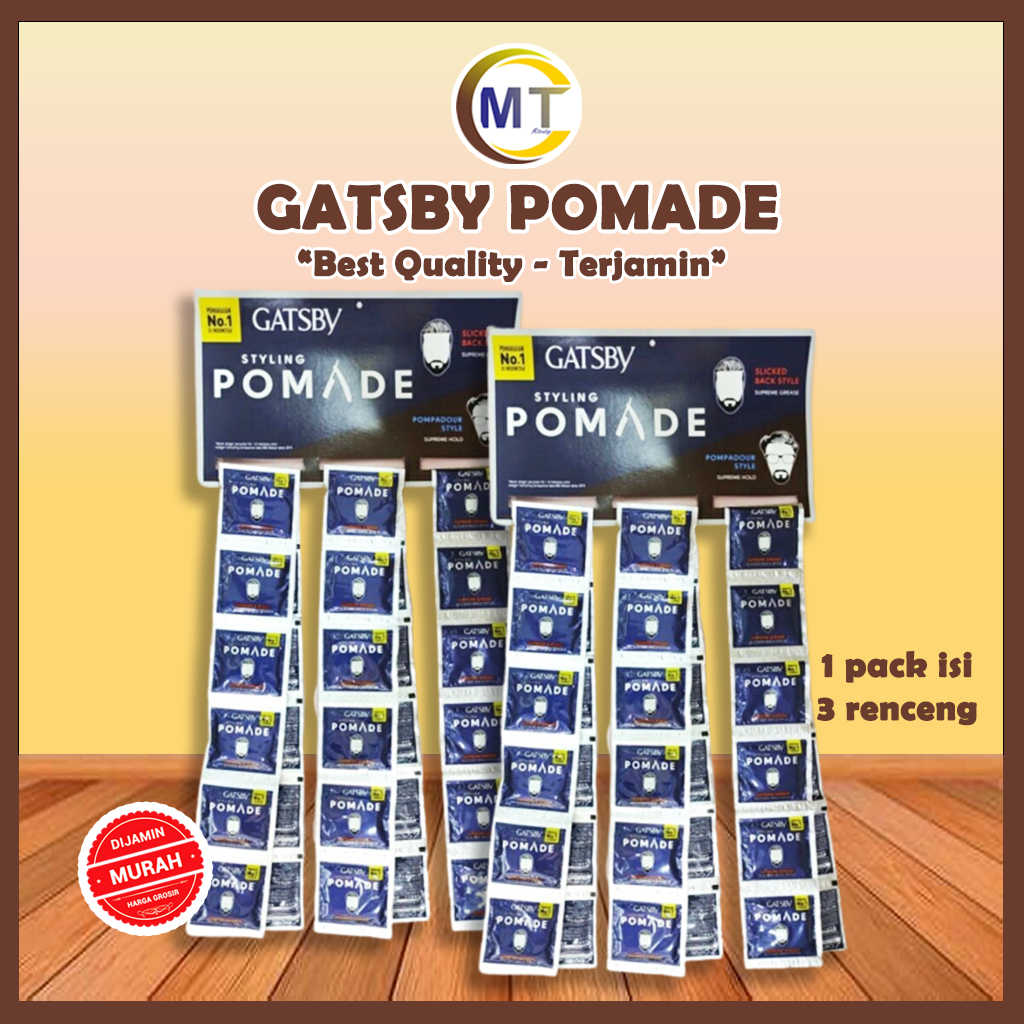 Jual Gatsby Pomade Set 36 pcs 3 Renceng Supreme Grease Styling Wax ...