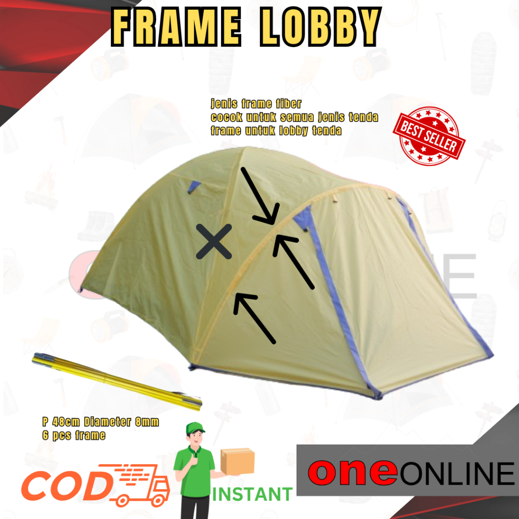 Jual frame tenda lobby frame untuk semua jenis tenda | Shopee Indonesia
