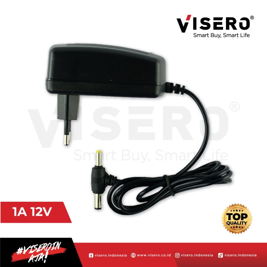 Jual Adaptor Universal 1A 12V Visero Power Adaptor | Shopee Indonesia