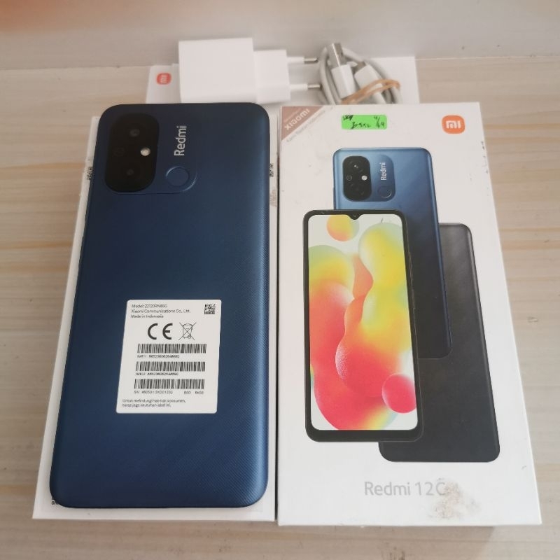 Jual Redmi 12C ram 4GB 64GB Bekas - Fullset Resmi - second | Shopee ...