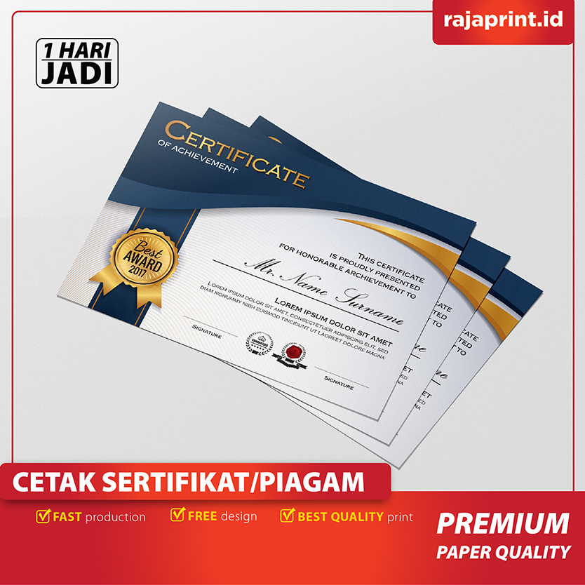 Jual CETAK SERTIFIKAT PIAGAM ART CARTON BW | Shopee Indonesia