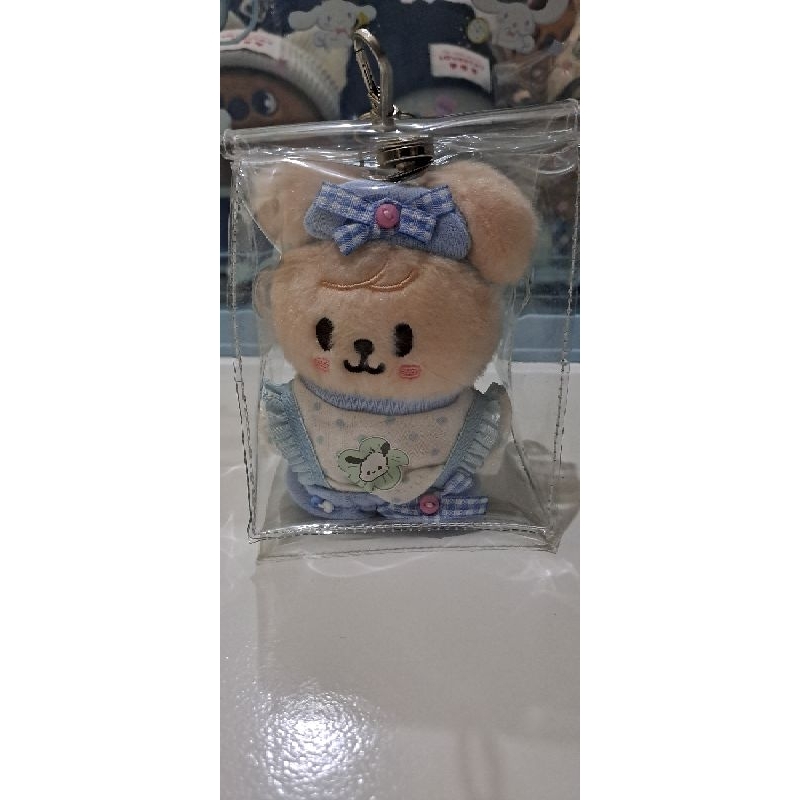 Jual ready Pouch pvc transparan lipat kancing untuk boneka 10cm dengan ...