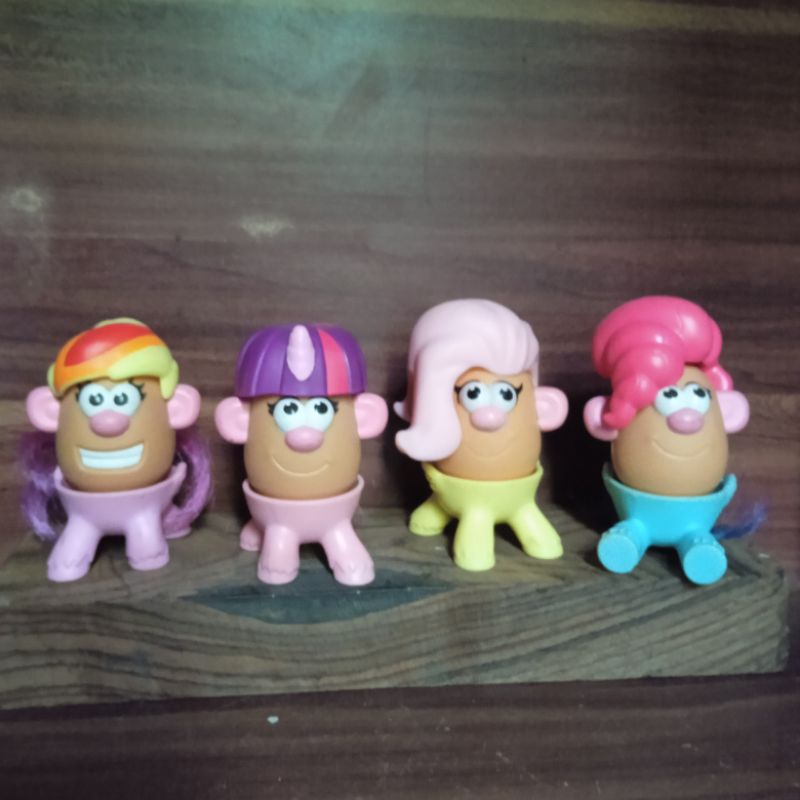 Jual happy meal toys potato head my little pony full set | Shopee Indonesia
