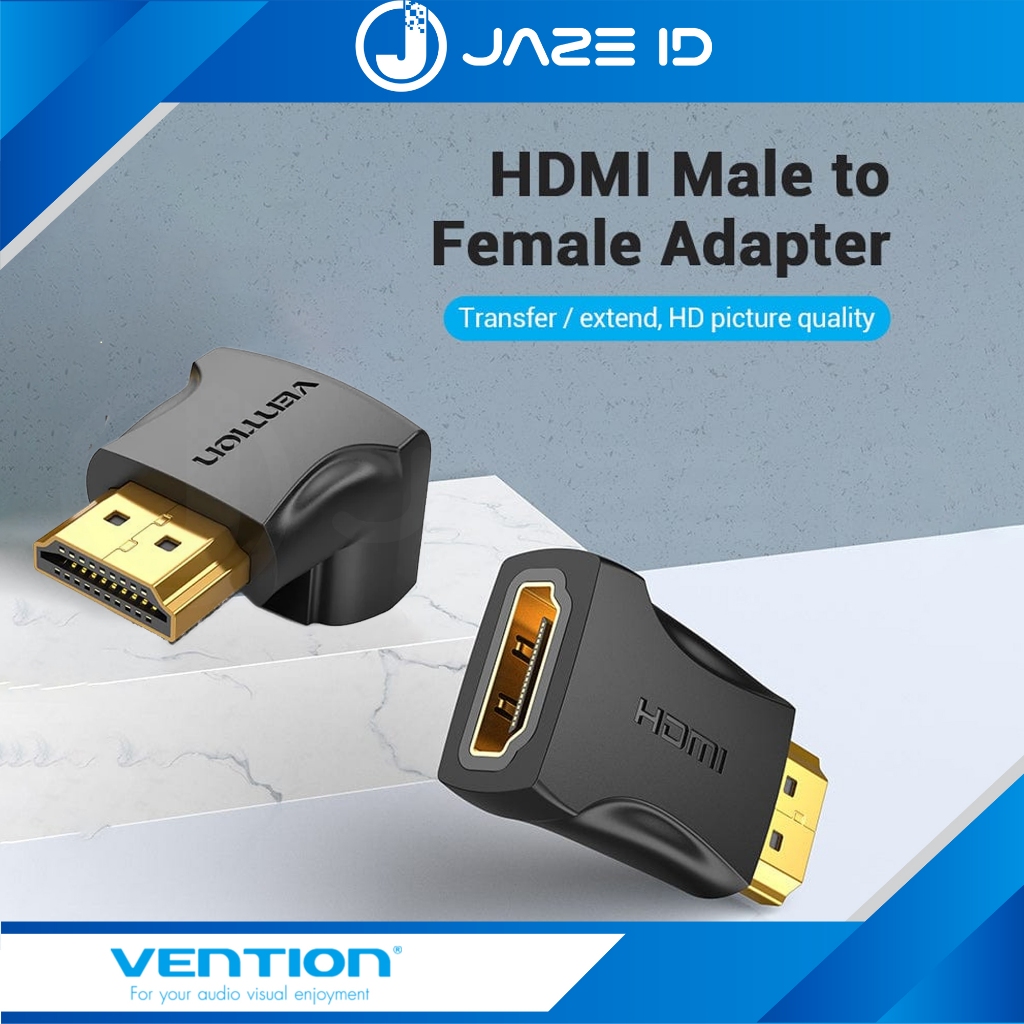 Jual Vention Adapter HDMI Connector Male to Female 4K Straight 90 270 ...