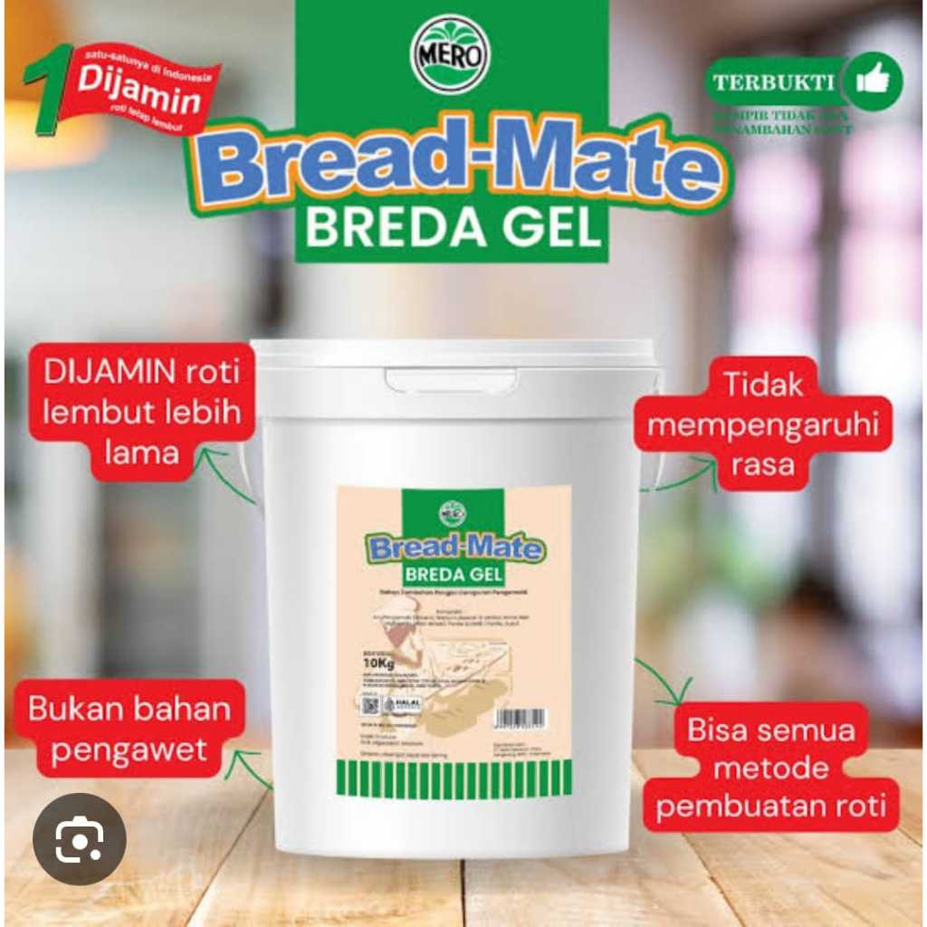Jual Mero Bread mate breda gel pelembut roti, bakpao dan donat 250 gr | Shopee Indonesia
