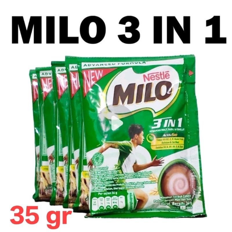 Jual MILO 3 in 1 & MILO ACTIVE GO sachet ( 1 renceng isi 10 pcs ...