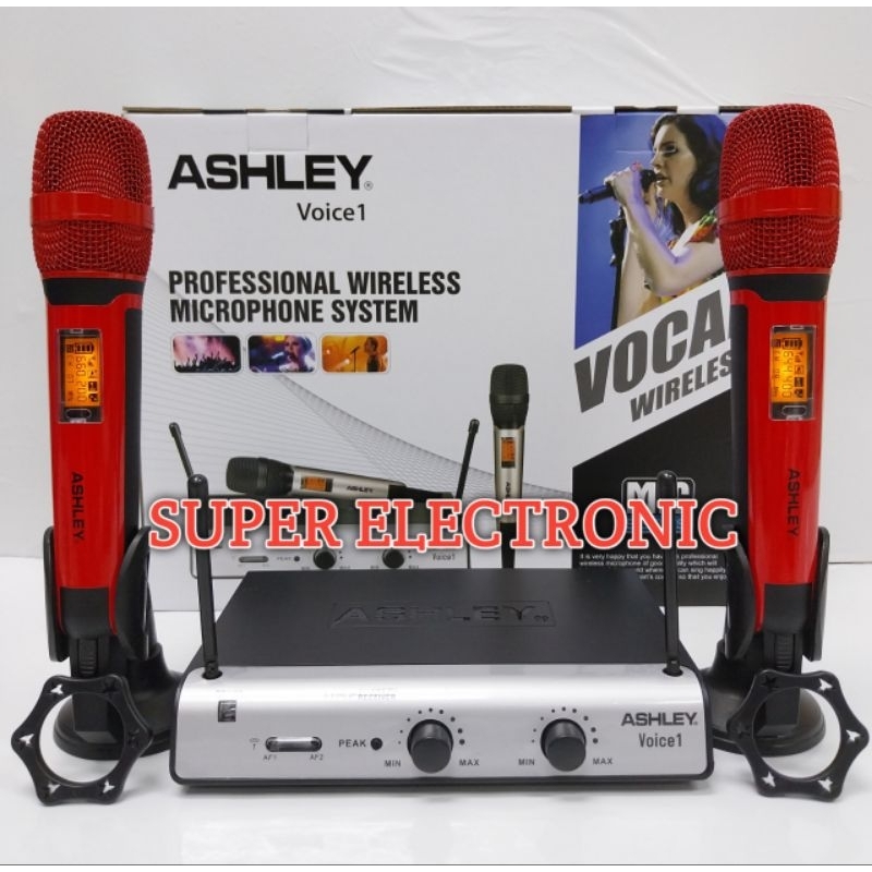 Jual Mic wireless ashley voice 1 original garansi resmi | Shopee Indonesia