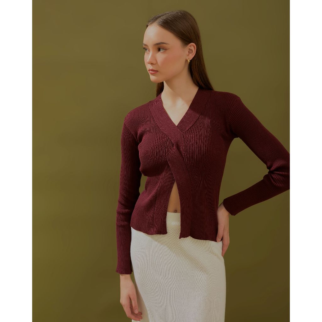Jual NIGOO Kaira Knit Top Atasan Rajut Wanita | Shopee Indonesia