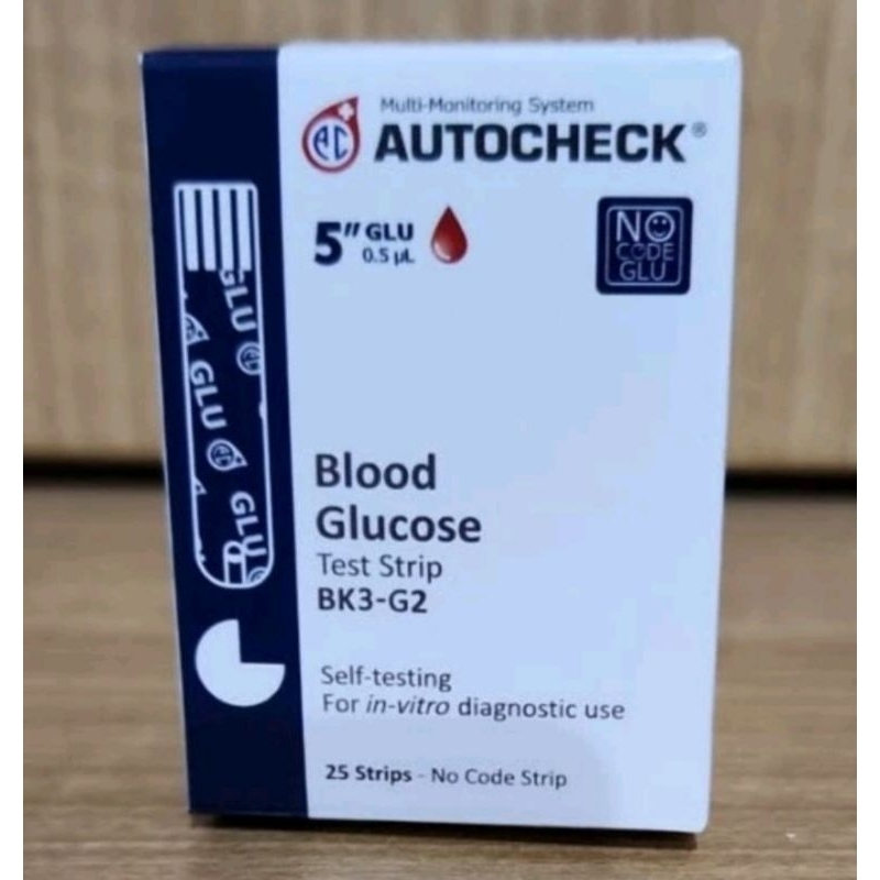 Jual Autocheck Strip Gula Darah Glucose isi 25 pcs | Shopee Indonesia