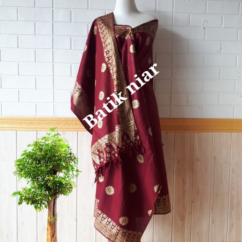 Jual kain batik prada mas batik niar songket palembang | Shopee Indonesia