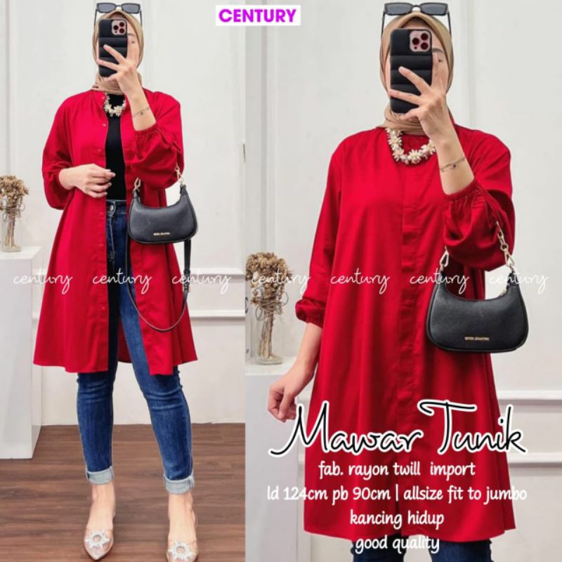 Jual TUNIK MERAH PUTIH KEMERDEKAAN KANCING AKTIF | Shopee Indonesia