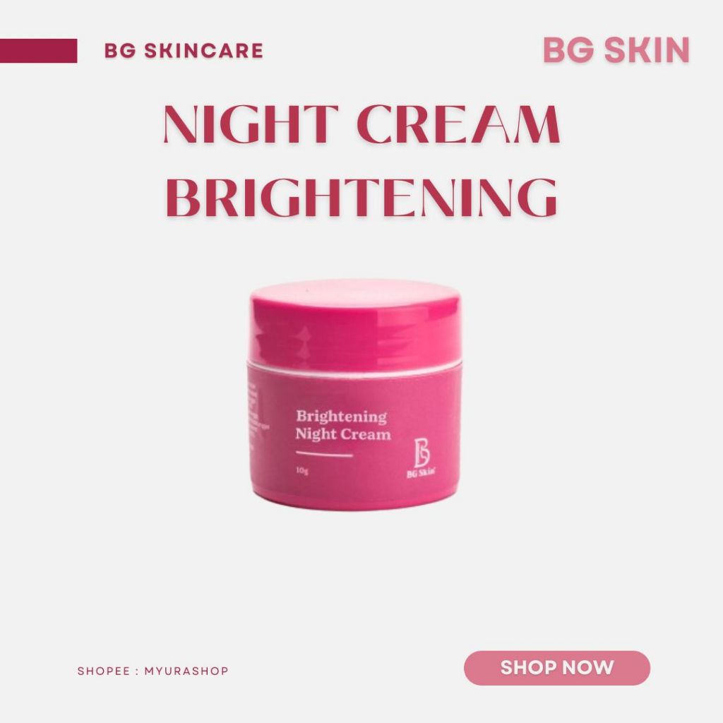 Jual BG SKIN NIGHT CREAM BRIGHTENING RETINYL ACNE CICA NOURISHING ...