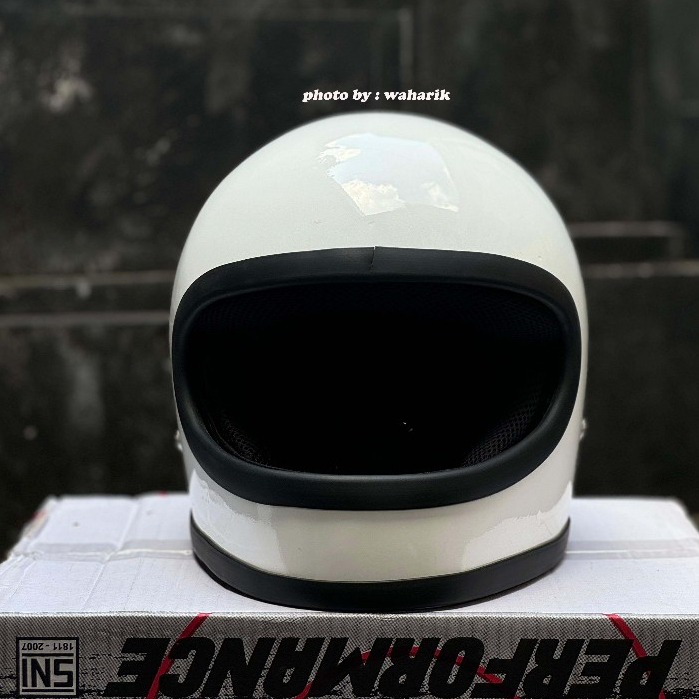 Jual Helm Gringgo Slim Mini Custom Vespa Fullface | Shopee Indonesia