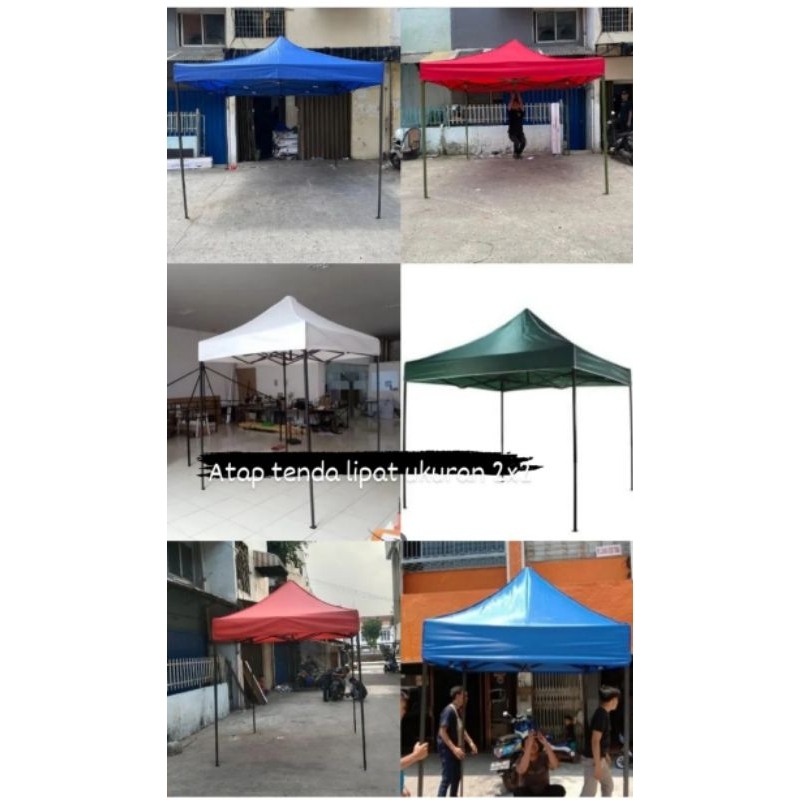 Jual atap tenda lipat ukuran ukuran 2x2hanya Atap saja | Shopee Indonesia