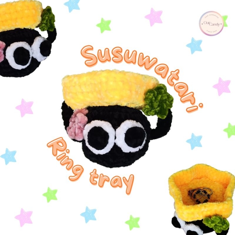 Jual [OUR CANDY] Susuwatari Ring Tray Crochet / Spirited Away Crochet ...