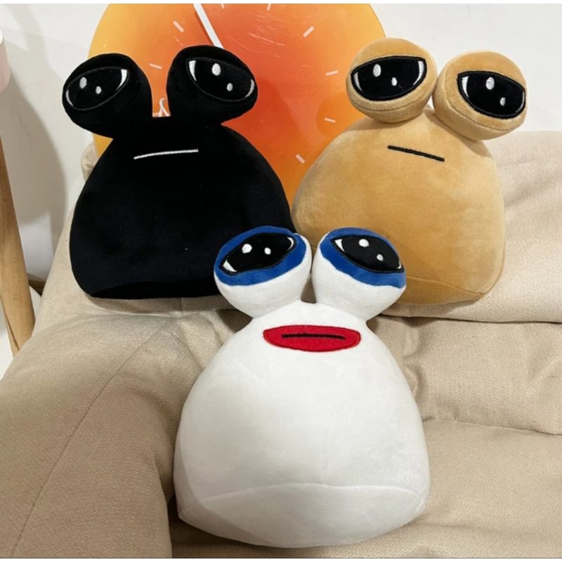Jual 3pcs Pou Plush, Alien Pou Plush Toy,Kawaii Alien Stuffed Plush ...