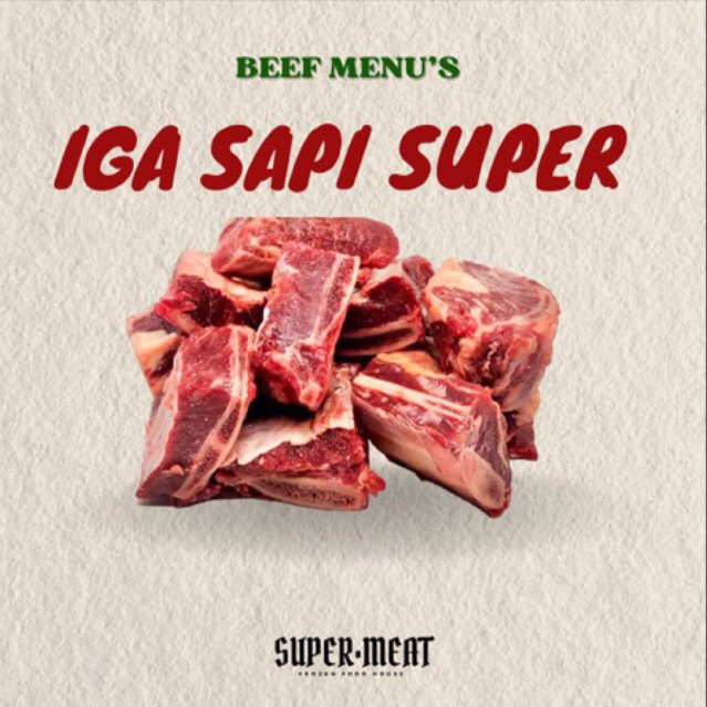 Jual Daging Iga Sapi / Iga Sapi Super Premium / Iga Sapi Tebal / Iga ...