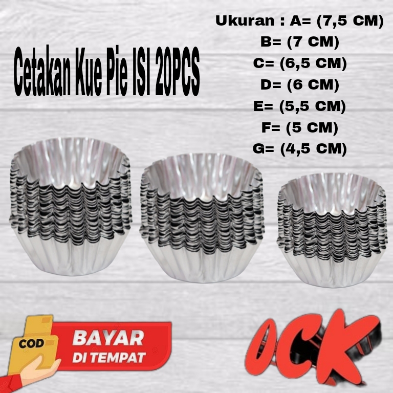 Jual Cetakan Pie Susu Mini Bahan Alumunium Isi 20 Pcs / Pie Susu ...