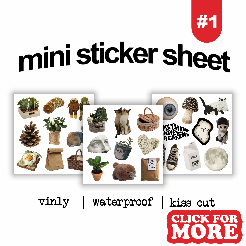 Jual mini sticker sheet aesthetic deco y2k kidcore cute thence ...