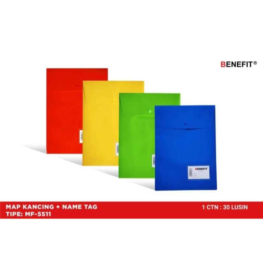 Jual Map Dokumen Plastik Kancing Atas Samping Folio Dop Folio Tebal ...