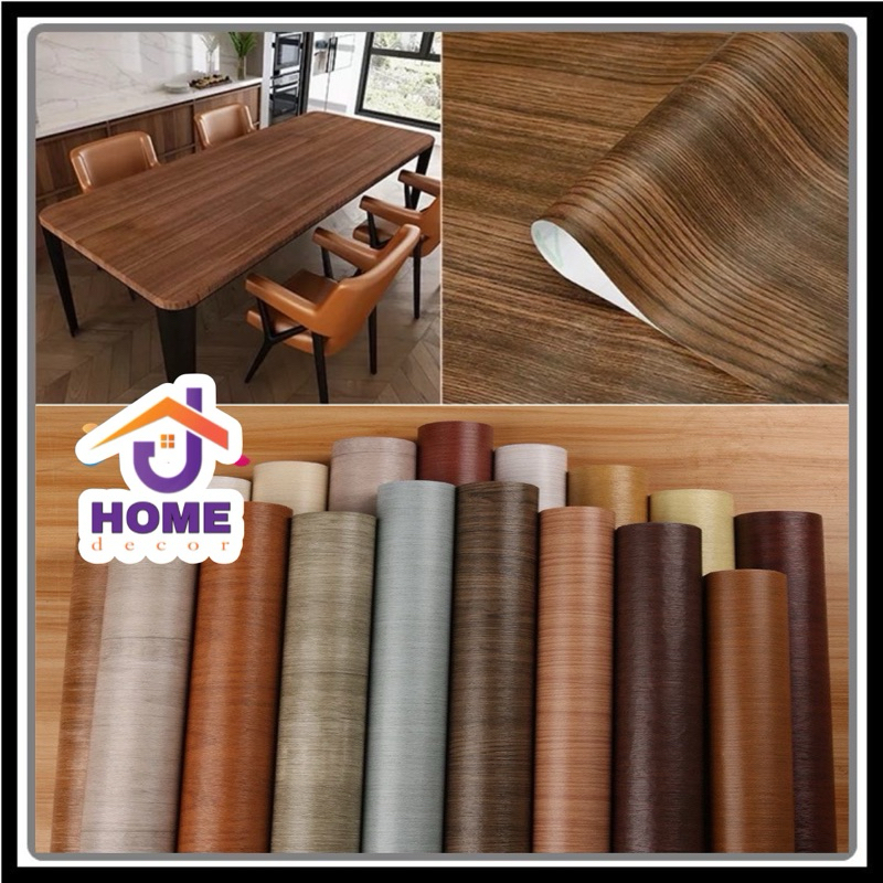 Jual Stiker PVC Motif Kayu Interior Film Pelapis Furniture | Shopee ...