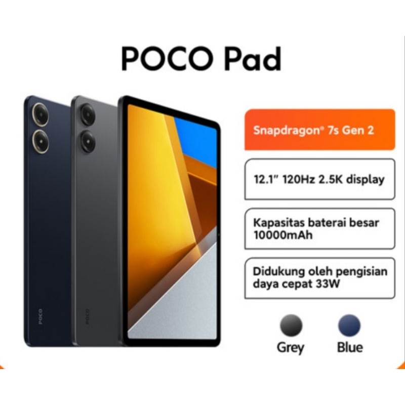 Jual POCO pad 8/256 wifi only resmi free stylus pen | Shopee Indonesia