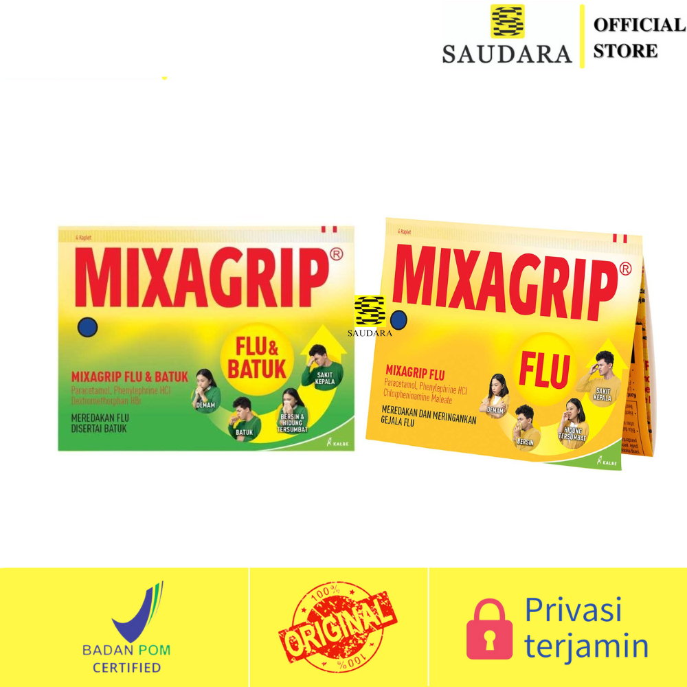 Jual Mixagrip Flu, Mixagrip Flu & Batuk 4's | Shopee Indonesia