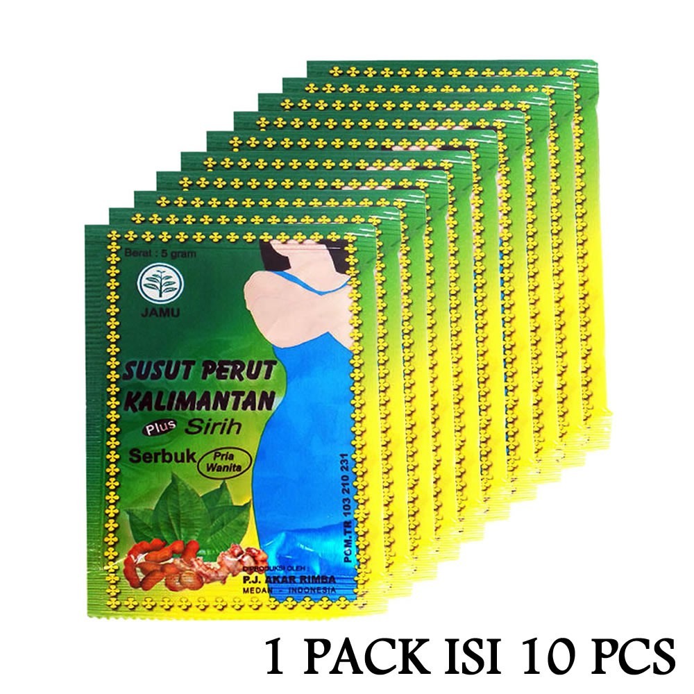 Jual Jamu Susut Perut Kalimantan Serbuk 10 Sachet | Shopee Indonesia