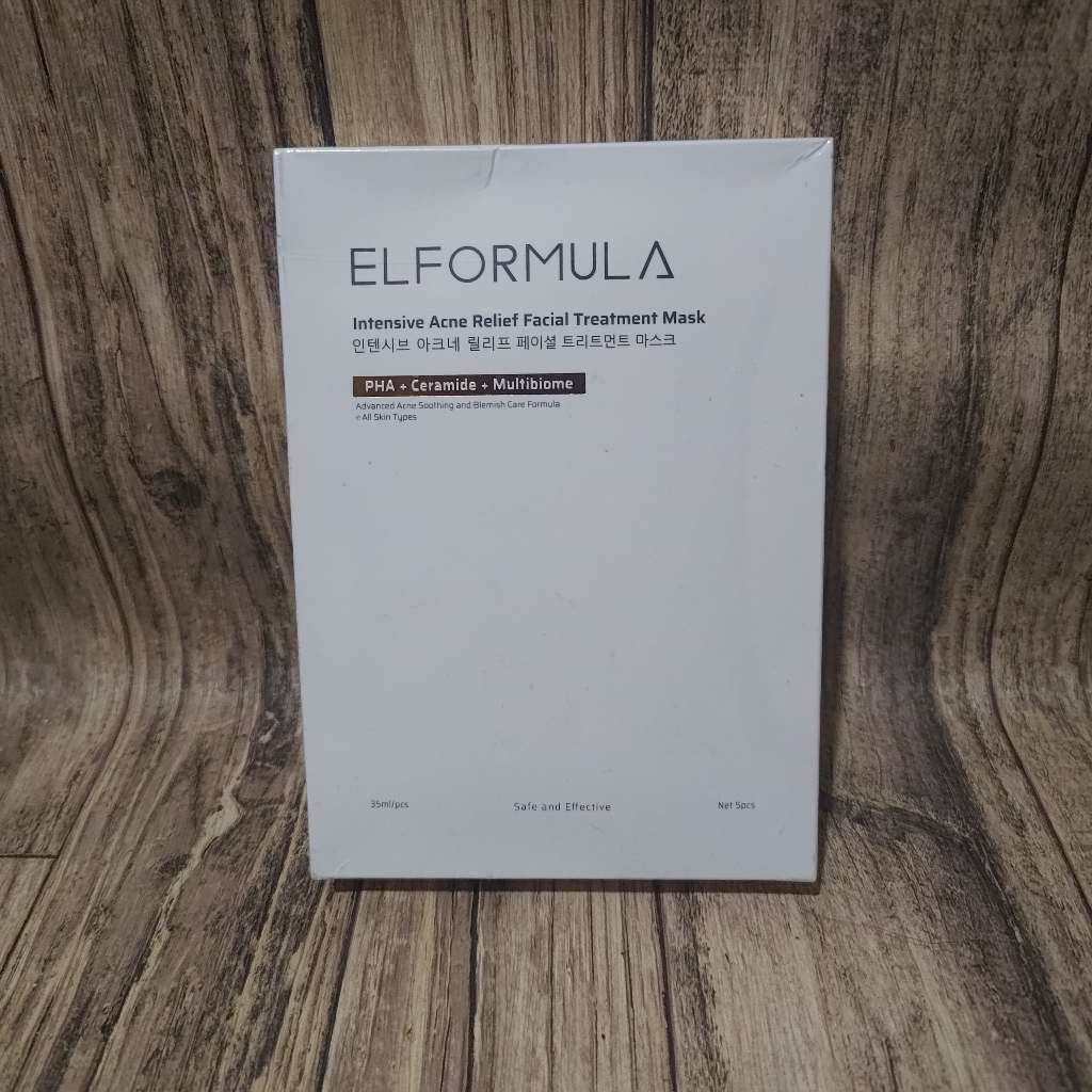 Jual ELFORMULA INTENSIVE ACNE RELIEF FACIAL TREATMENT MASK 1 box isi 5 ...