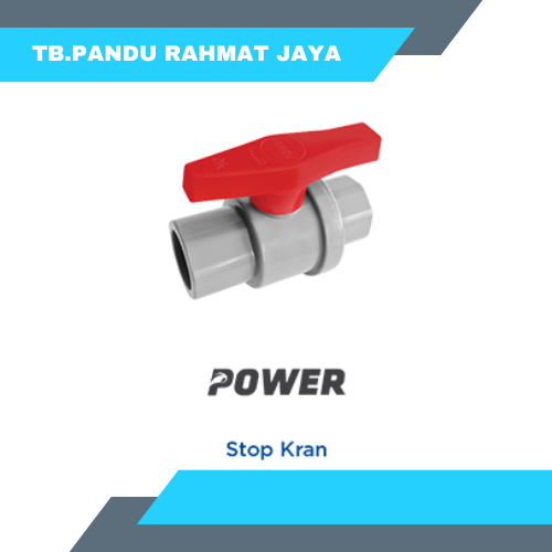 Jual Ball Valve Stop Kran 1/2 Inch Power Fitting Pipa PVC | Shopee ...