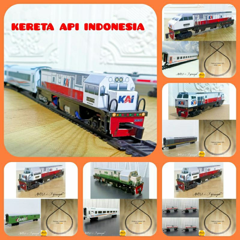 Jual KERETA API INDONESIA | SET RANGKAIAN | LOKOMOTIF | GERBONG | REL ...