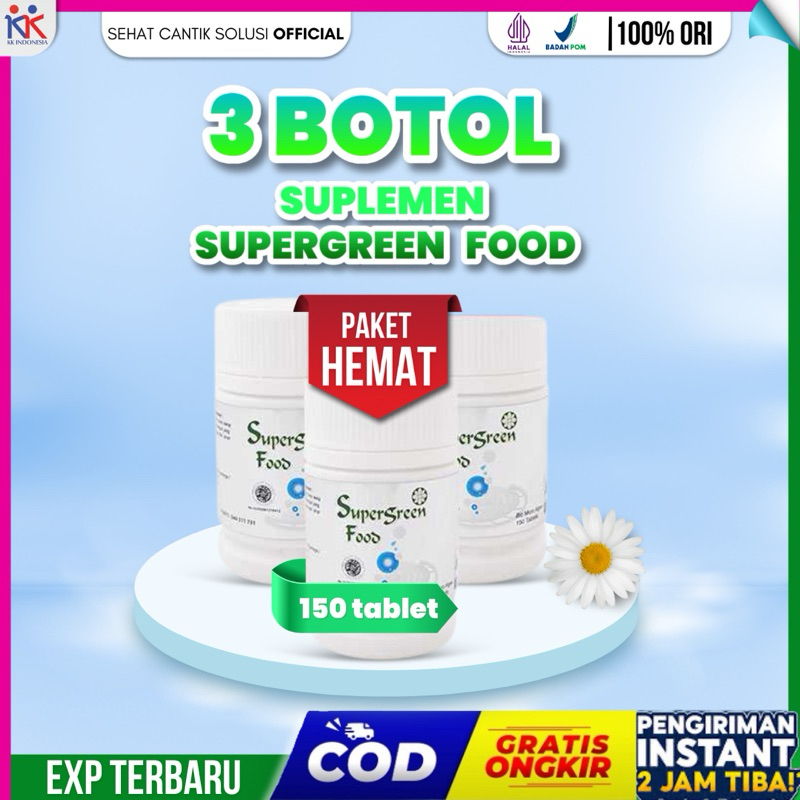 Jual Super Green Food SGF Suplemen Padat Gizi Membantu Menguatkan ...