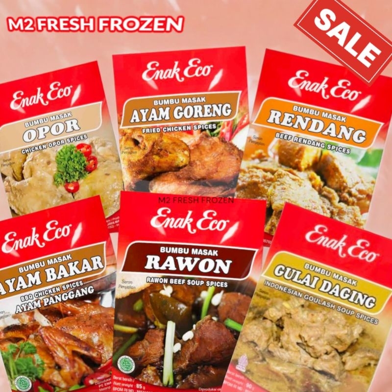 Jual Bumbu Masak Enak Eco 60 Gram | Rendang | Rawon | Gulai Daging ...