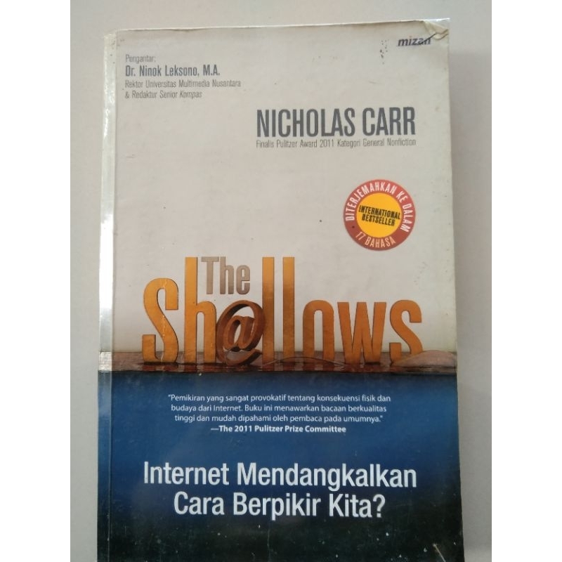 Jual The Shallows Book | Internet mendangkalkan cara berfikir kita ...