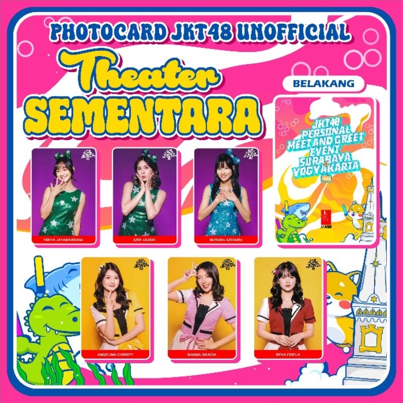 Jual [FREE STIKER] PHOTOCARD JKT48 Unofficial Fanmade Theater Sementara All Member | Shopee ...