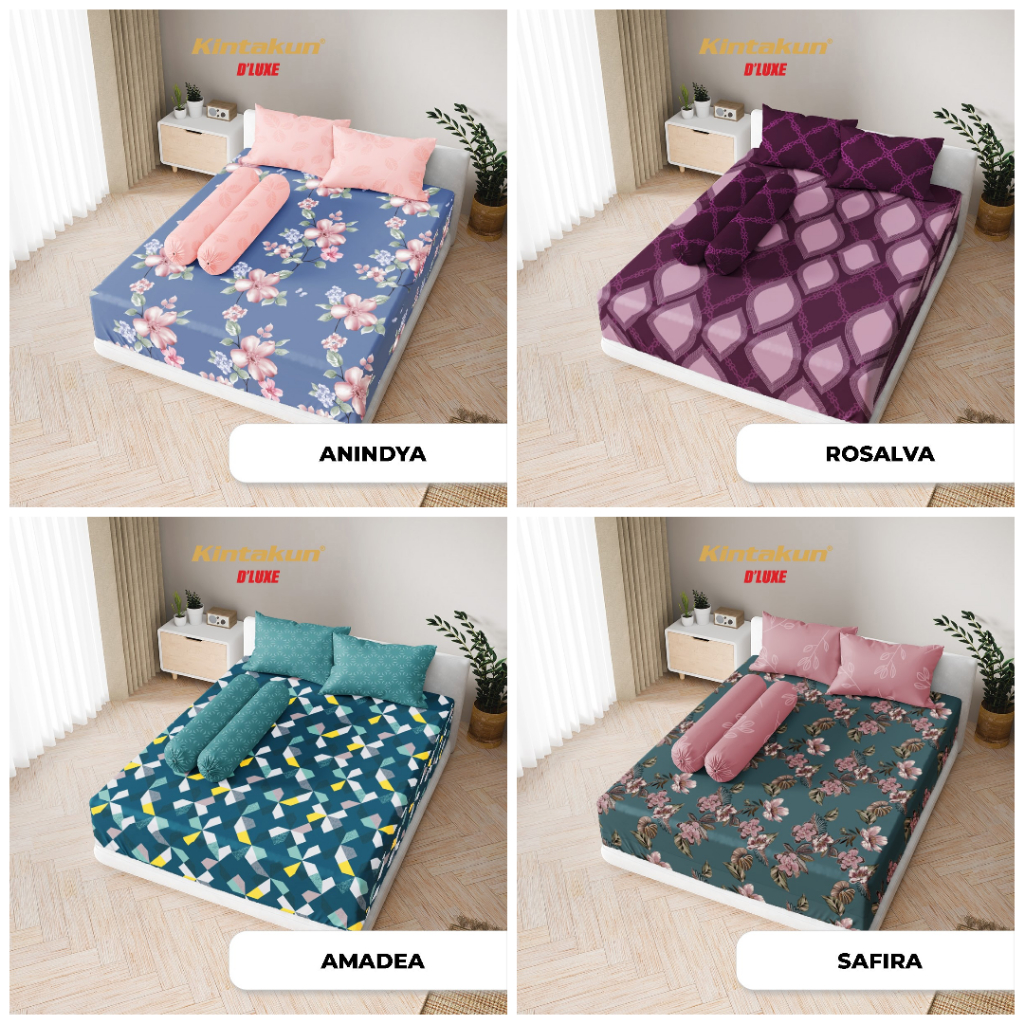 Jual Kintakun Sprei D'Luxe Queen Size New Edition Double Karet Uk ...