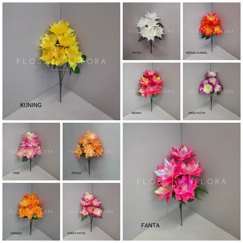 Jual Bunga Artificial / Bunga Palsu / Matahari Mollis X6 | Shopee Indonesia